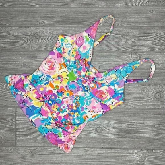 Anne Cole | Swim | Anne Cole Signature Floral Tankini Top Bathing Suit ...